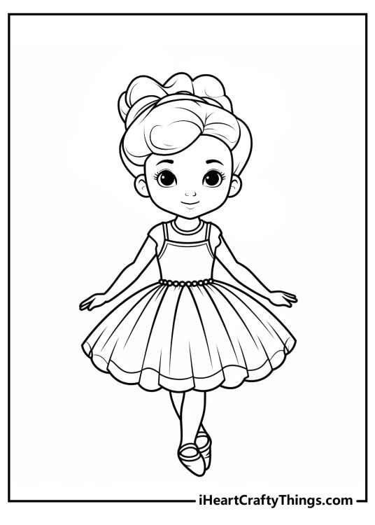 Ballerina Coloring Pages (100% Free Printables)