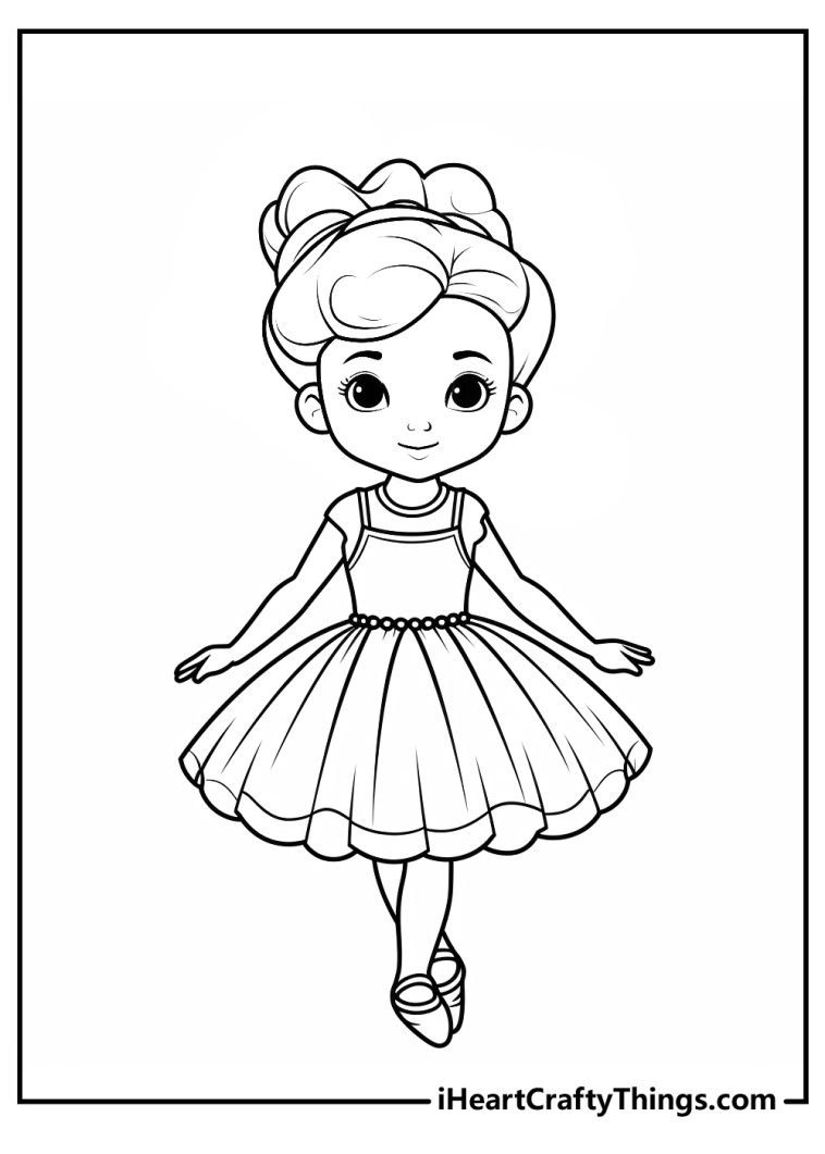 Ballerina Coloring Pages (100% Free Printables)