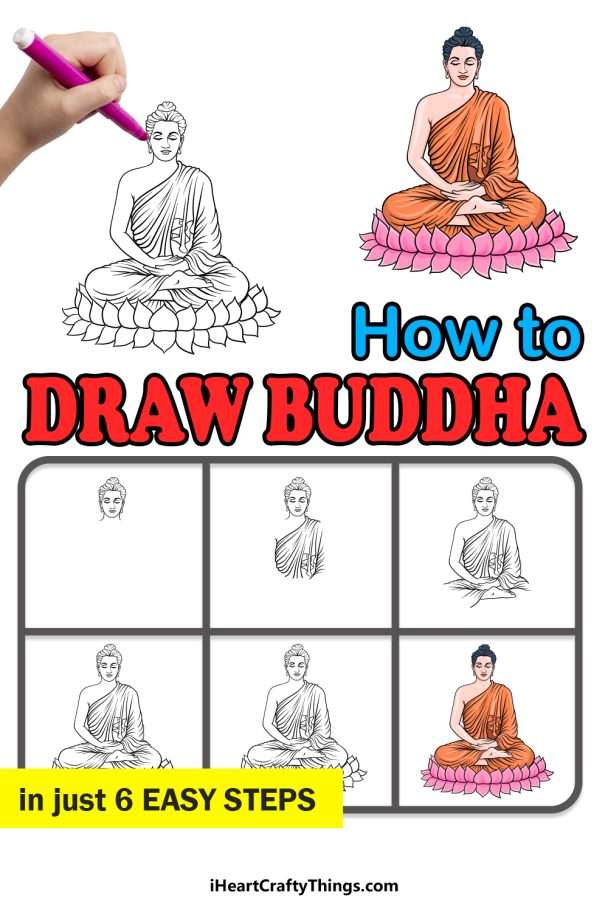 Buddha Drawing - How To Draw Buddha Step By Step