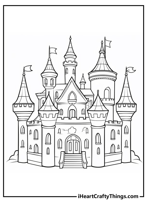 Castle Coloring Pages (100% Free Printables)