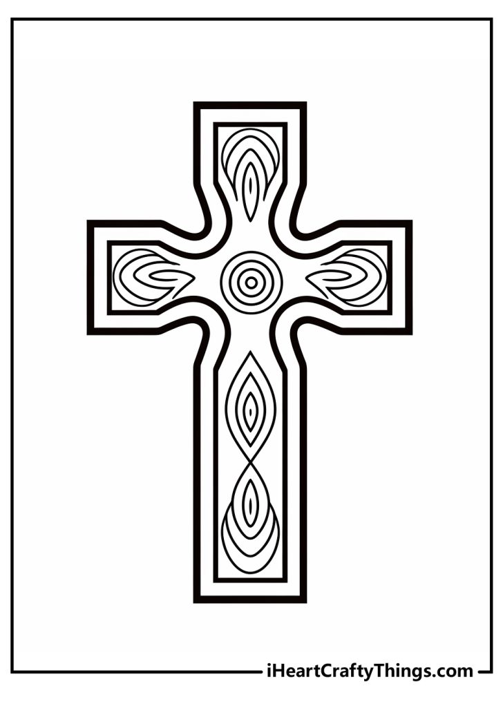 15 Free Cross Coloring Pages (Detailed PDF Printables)