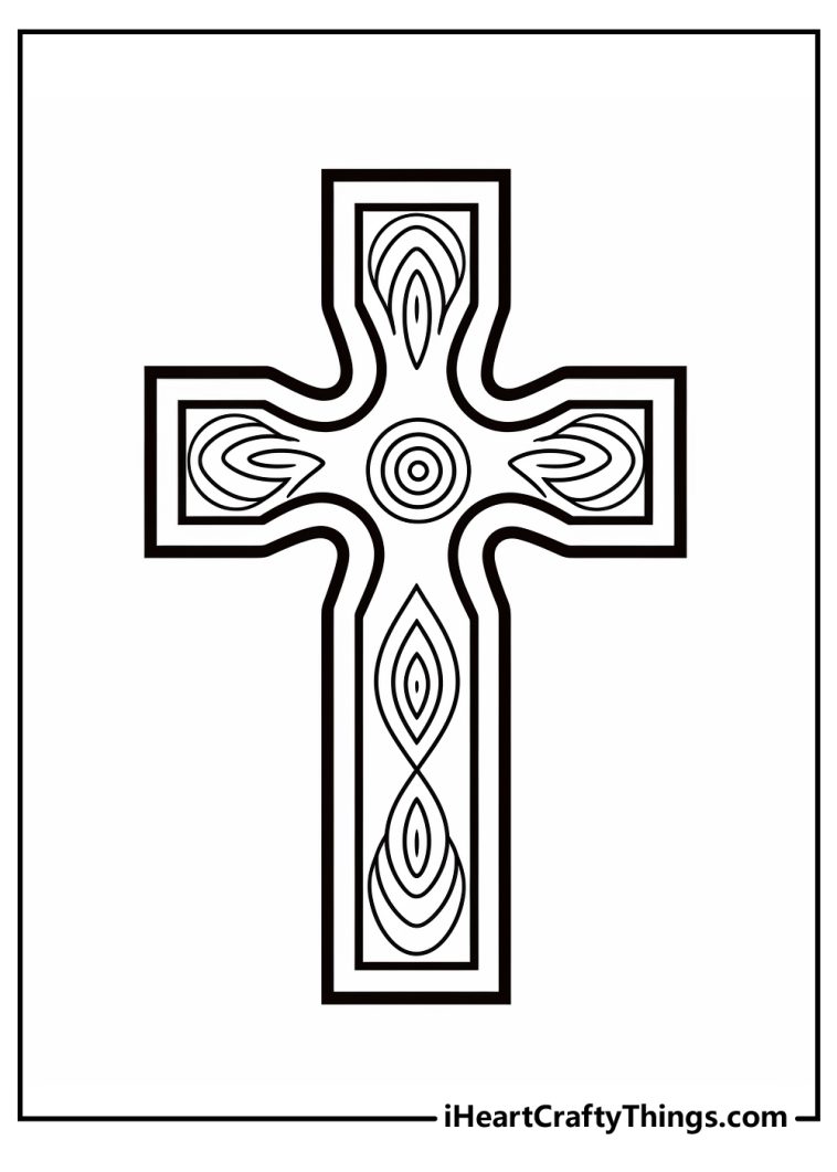 15 Free Cross Coloring Pages (Detailed PDF Printables)