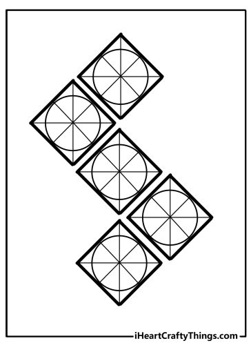Free Geometric Coloring Pages: 15 PDF Printables To Download