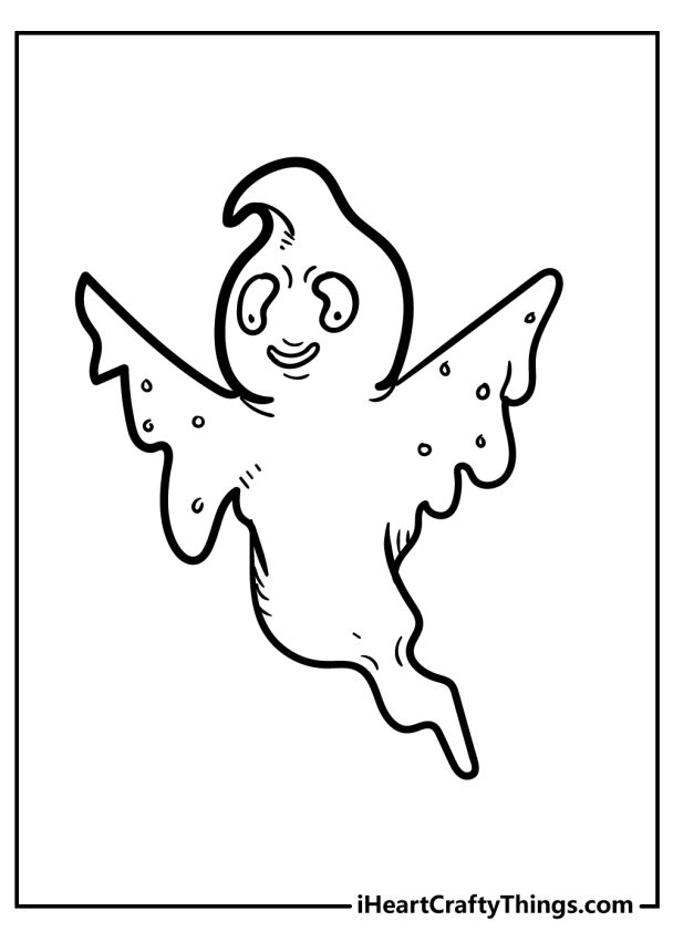 Ghost Coloring Pages (100% Free Printables)