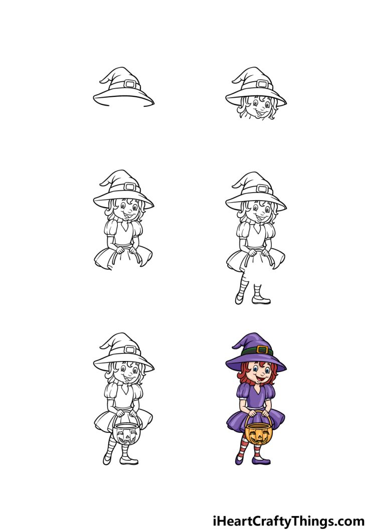 Halloween Kid Drawing - How To Draw A Halloween Kid Step By Step