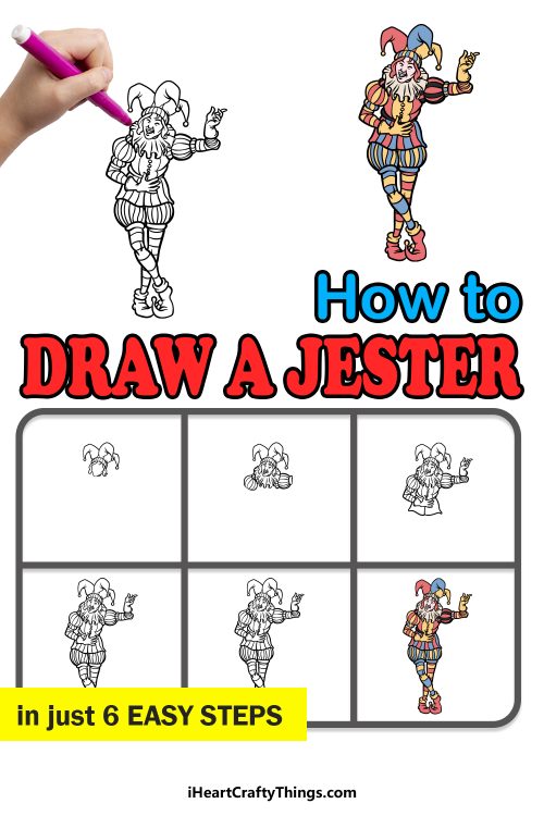 Jester Drawing - How To Draw A Jester Step By Step