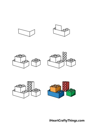 Lego Drawing - How To Draw Lego Step By Step