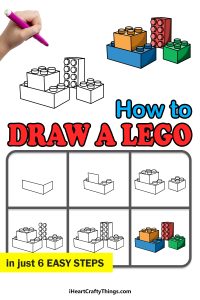 Lego Drawing - How To Draw Lego Step By Step