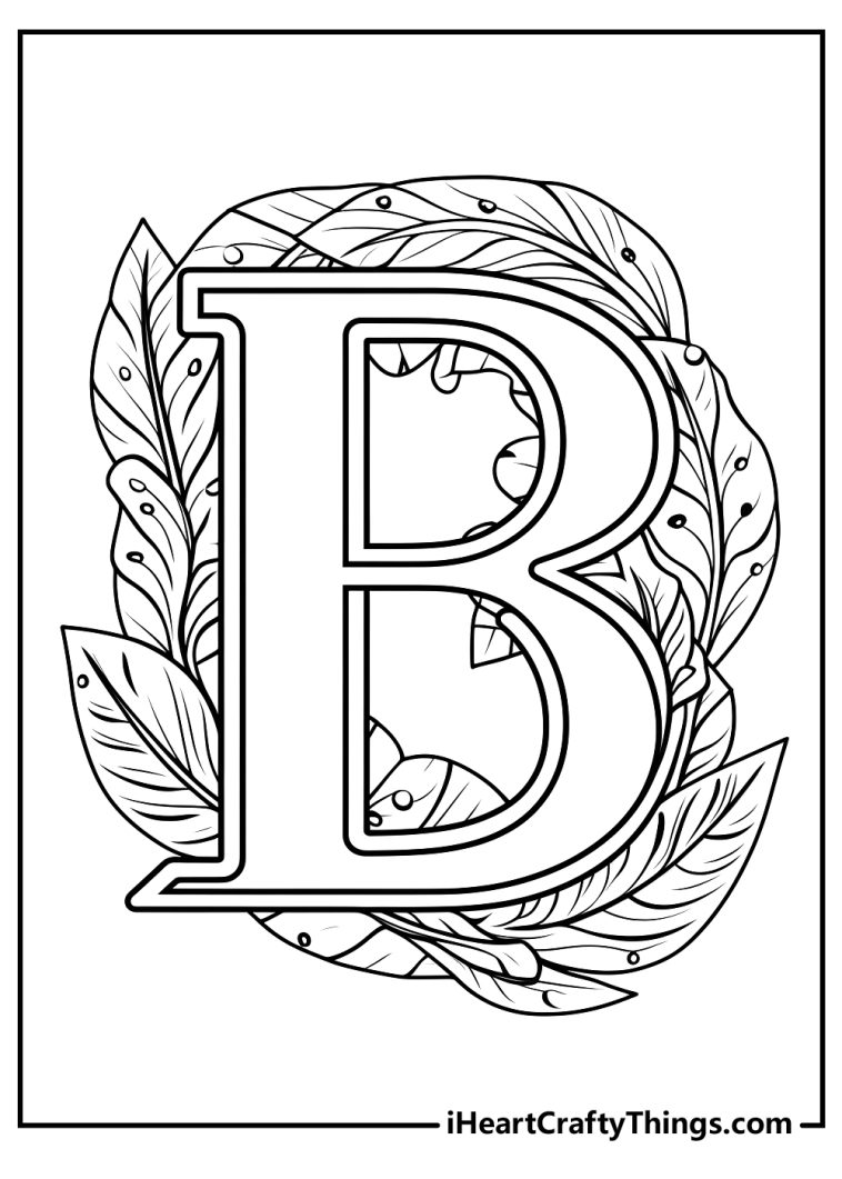 Letter B Coloring Pages (100% Free Printables)