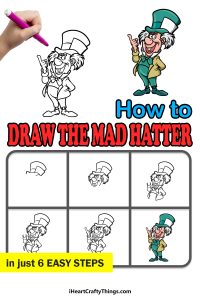 Mad Hatter Drawing - How To Draw The Mad Hatter Step By Step