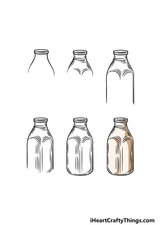 Milk Drawing - How To Draw Milk Step By Step