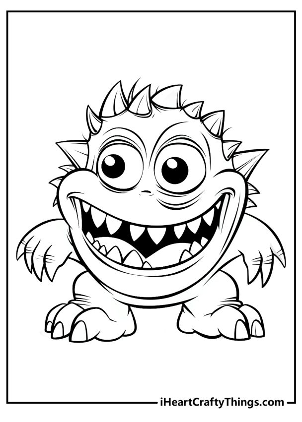 Monster Coloring Pages (100% Free Printables)