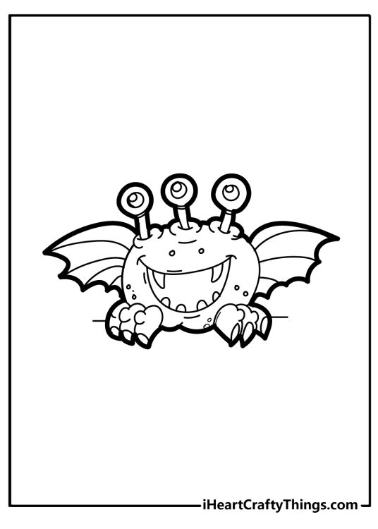 Monster Coloring Pages (100% Free Printables)