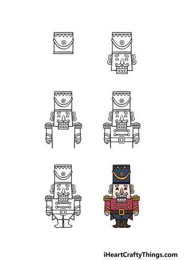 Nutcracker Drawing - How To Draw A Nutcracker Step By Step