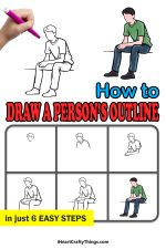 Person's Outline Drawing - How To Draw A Person’s Outline Step By Step