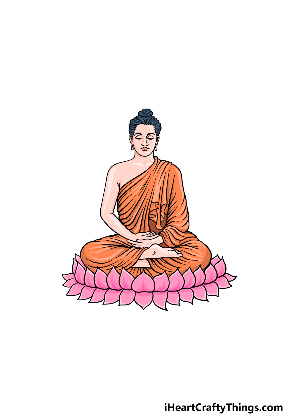 Buddha Drawing - How To Draw Buddha Step By Step