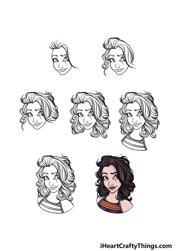 Self Portrait Drawing - How To Draw A Self Portrait Step By Step