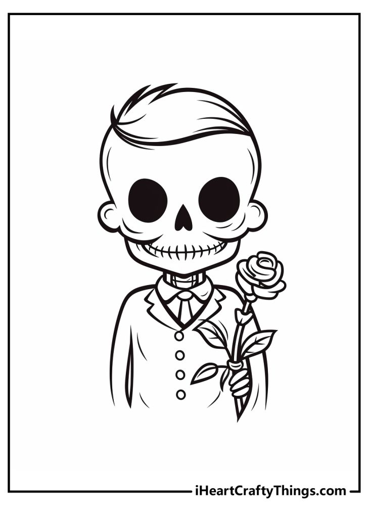 Skeleton Coloring Pages (100% Free Printables)