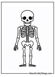 Skeleton Coloring Pages (100% Free Printables)