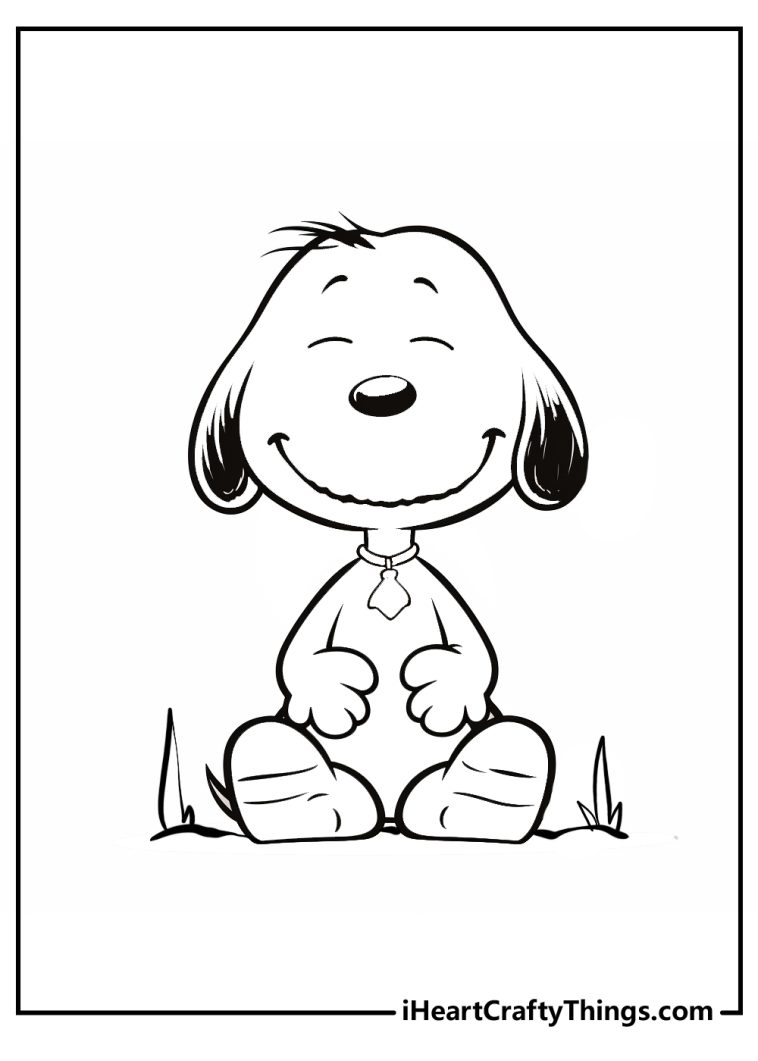 Snoopy Coloring Pages (100% Free Printables)