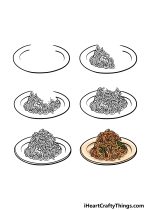 Spaghetti Drawing - How To Draw Spaghetti Step By Step