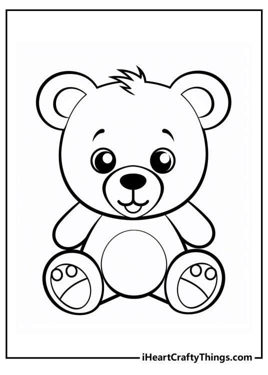 Teddy Bear Coloring Pages (100% Free Printables)