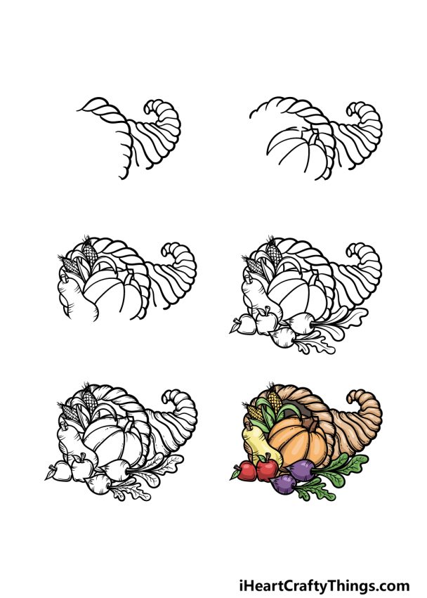 Thanksgiving Ideas Drawing - How To Draw Thanksgiving Ideas Step By Step