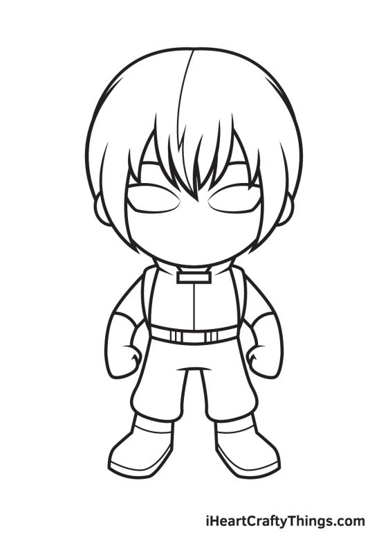 Todoroki Drawing - How To Draw Todoroki Step By Step
