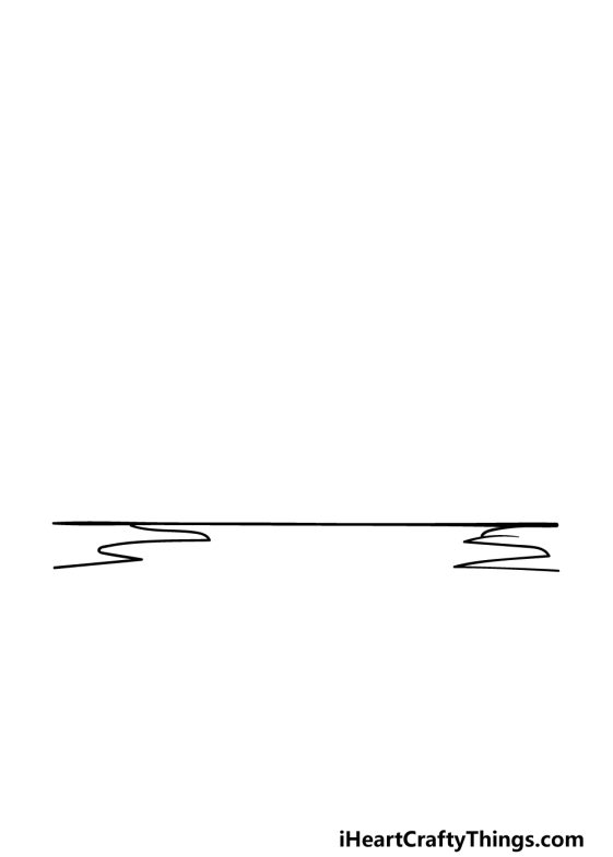 Simple Landscape Drawing - How To Draw A Simple Landscape Step By Step