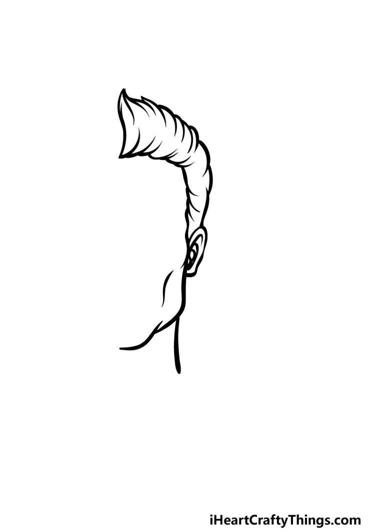Half Face Drawing - How To Draw A Half Face Step By Step