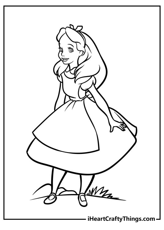 28 Alice In Wonderland Coloring Pages (100% Free Printables)