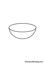 Bowl Drawing - How To Draw A Bowl Step By Step