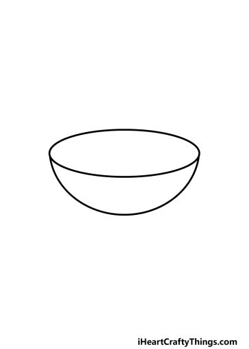 Bowl Drawing - How To Draw A Bowl Step By Step