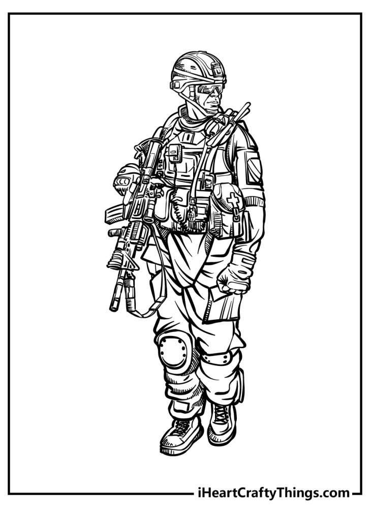 15+ Military Coloring Pages (100% Free Printables)
