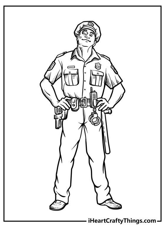 15 Police Coloring Pages (100% Free Printables)