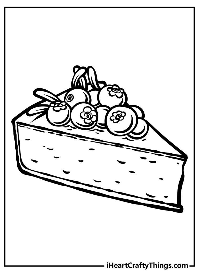 Dessert Coloring Pages (100% Free Printables)