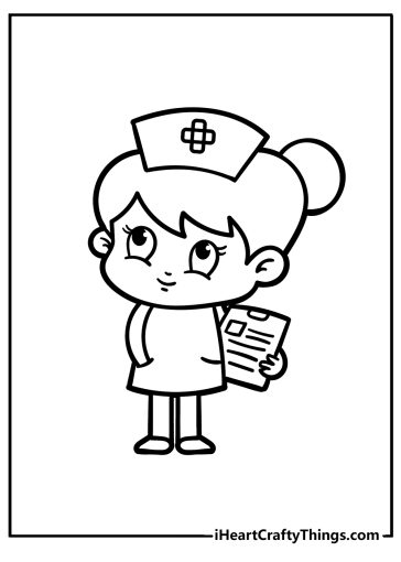 25 Nurse Coloring Pages (100% Free Printables)