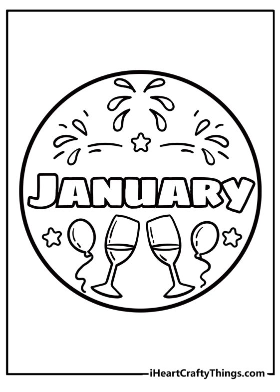 January Coloring Pages (100% Free Printables)