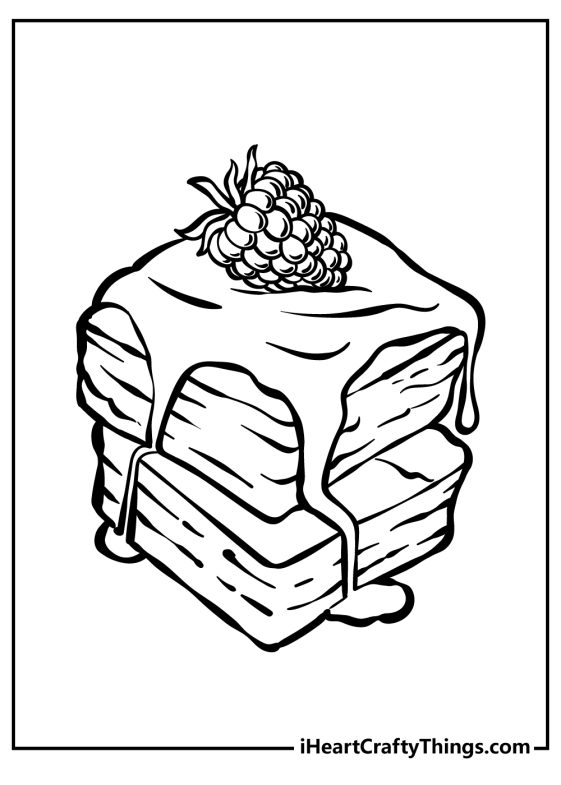 Dessert Coloring Pages (100% Free Printables)