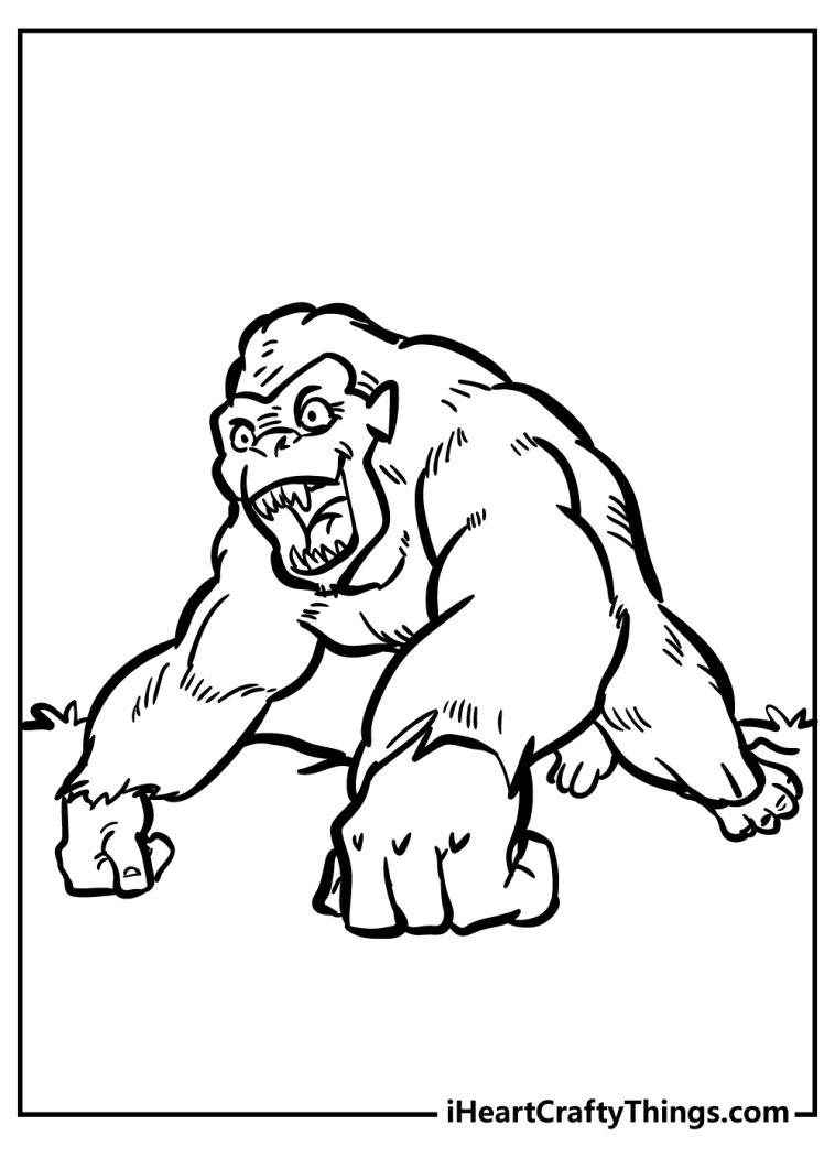 15 Bigfoot Coloring Pages (100% Free Printables)