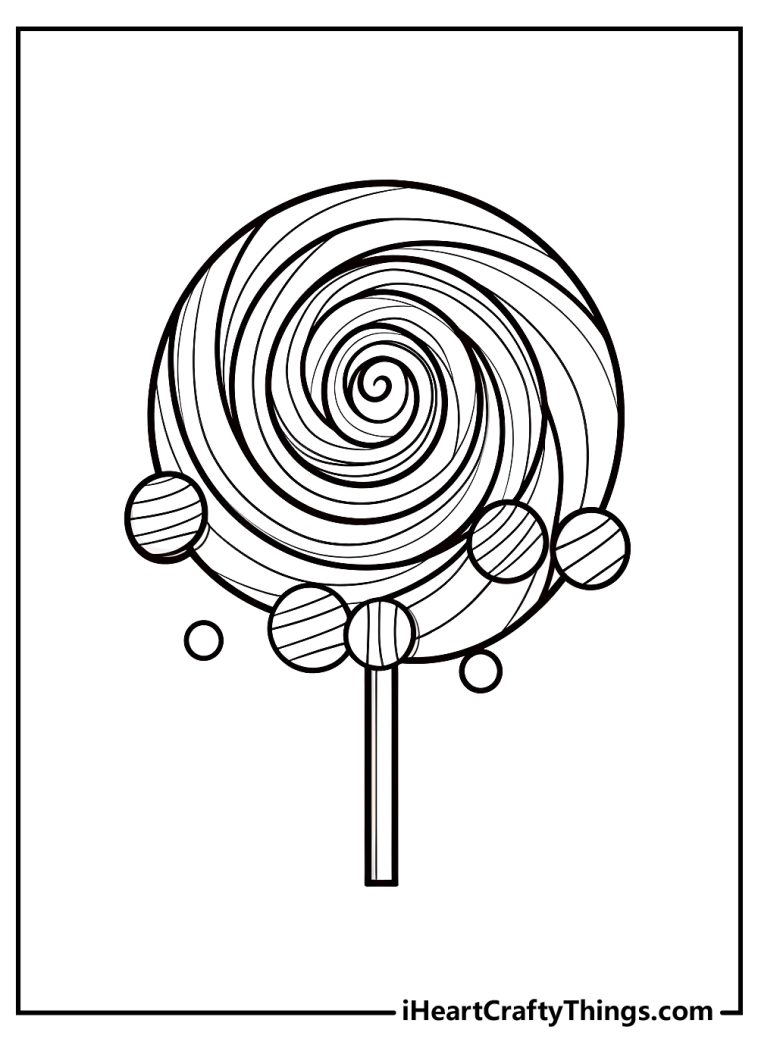 15 Candy Coloring Pages (100% Free Printables)
