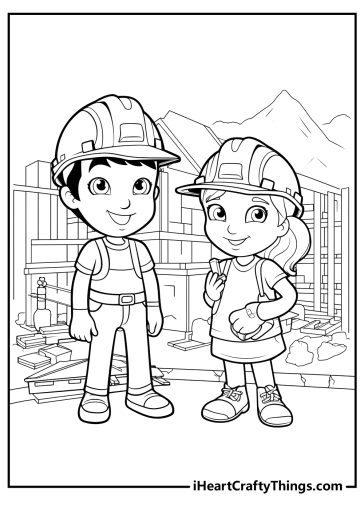 15 Construction Coloring Pages (100% Free Printables)