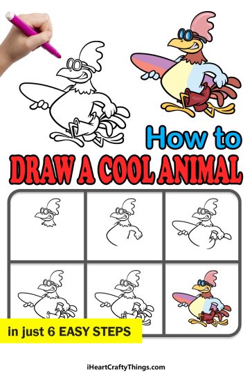 Cool Animal Drawing - How To Draw A Cool Animal Step By Step