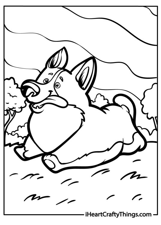 15 Corgi Coloring Pages (100% Free Printables)
