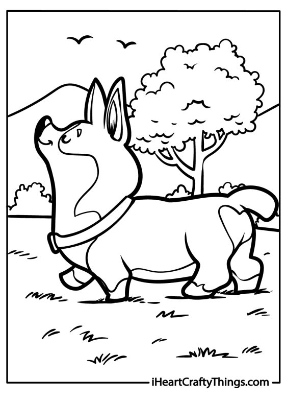 15 Corgi Coloring Pages (100% Free Printables)