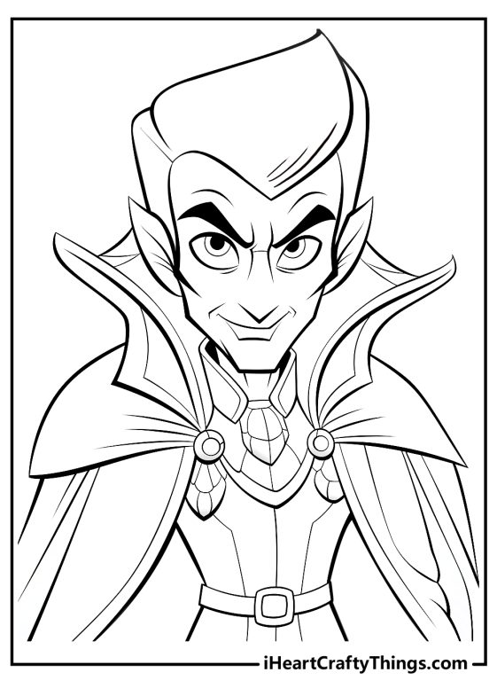 15 Count Dracula Coloring Pages (100% Free Printables)