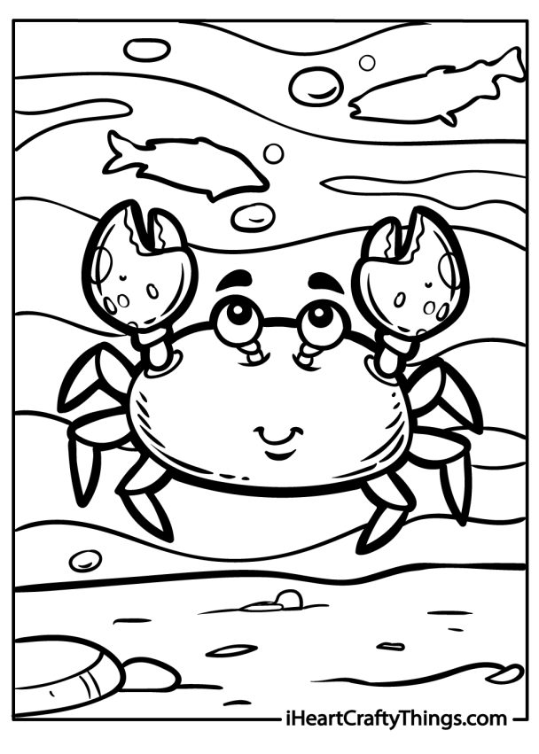 15 Crab Coloring Pages (Printable PDF For Free)