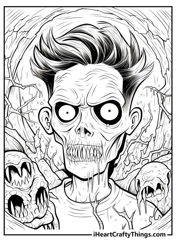 Creepy Coloring Pages (100% Free Printables)