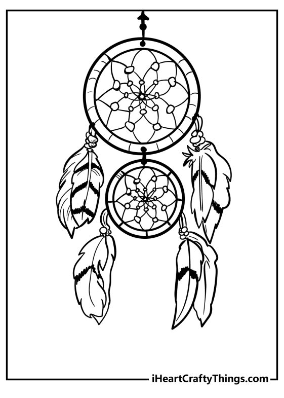 Dream Catcher Coloring Pages (100% Free Printables)