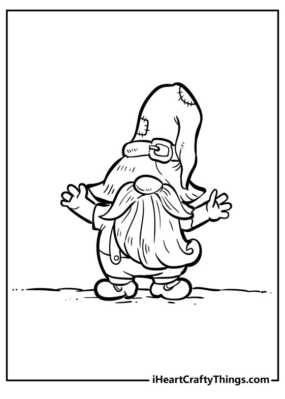 30 Gnomes Coloring Pages (100% Free Printables)